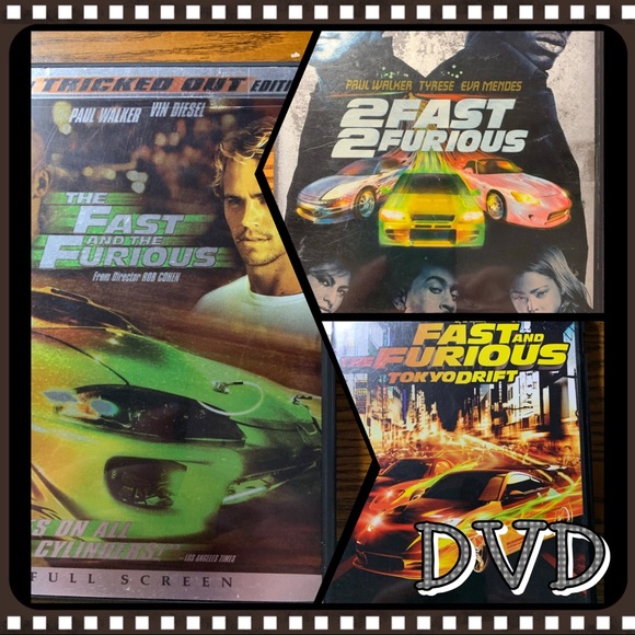 Media | 3 Fast And Furious Dvd 201 2003 2006 | Poshmark